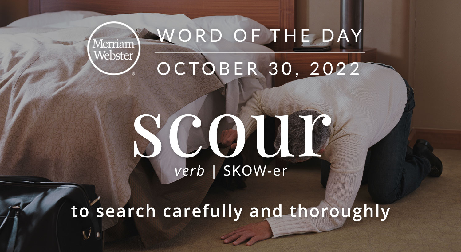 Merriam-Webster Word of the Day: Scour — Michael CavaciniMichael Cavacini
