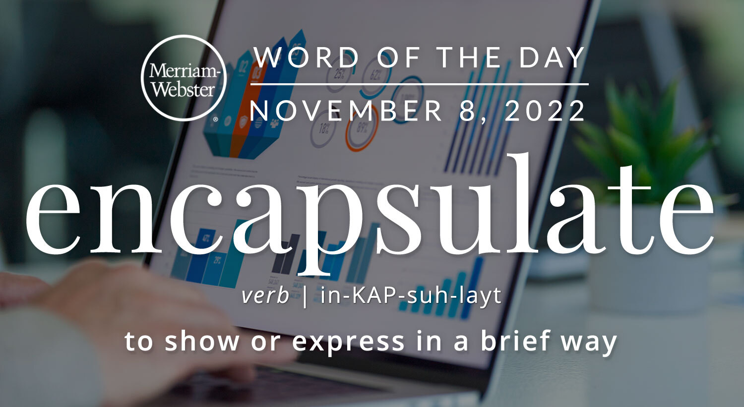 Merriam Webster Word of the Day: Encapsulate — Michael CavaciniMichael ...
